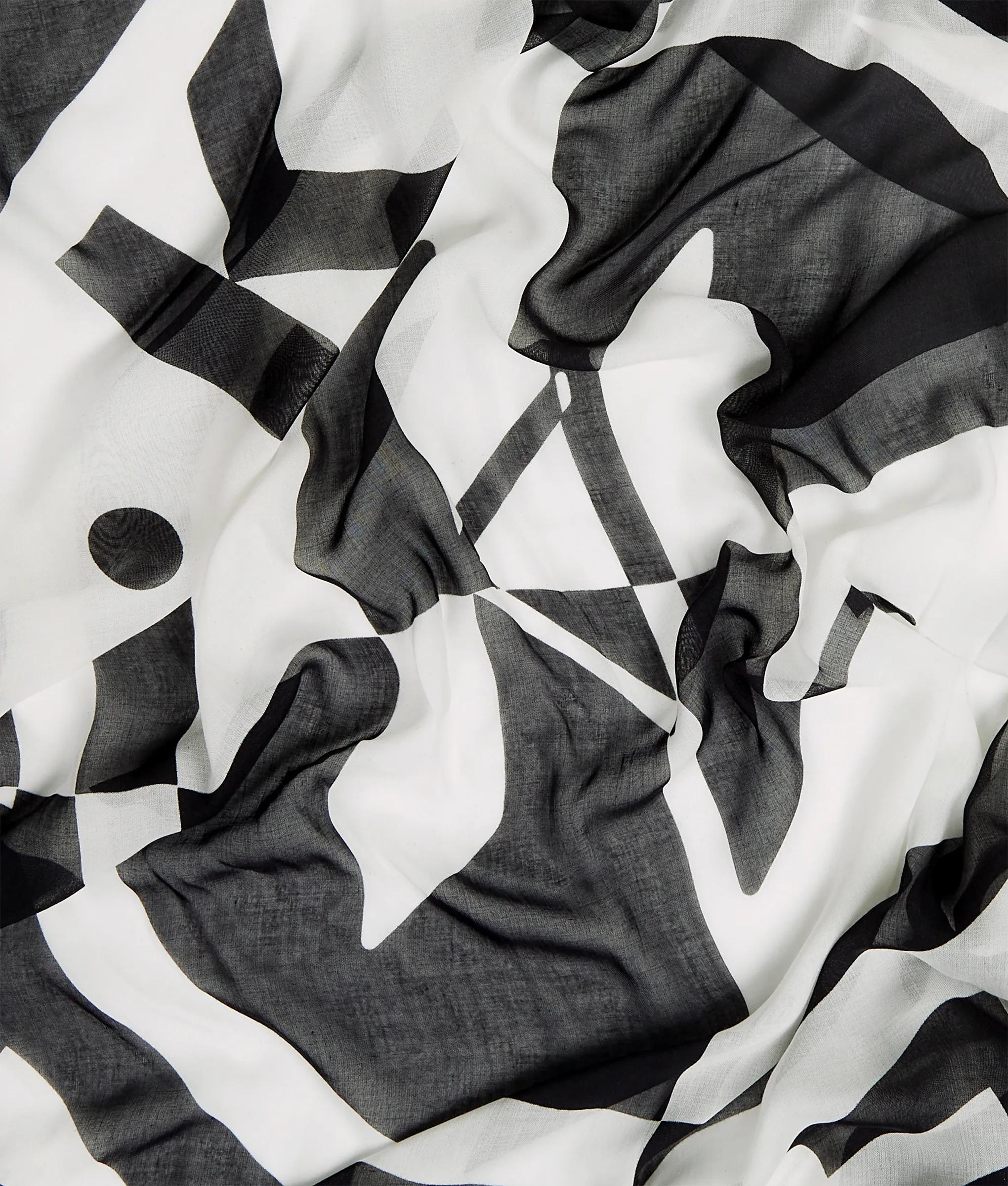 K/Circle Tuch aus Modal | Schwarz/Weiss | Damen | KARL LAGERFELD